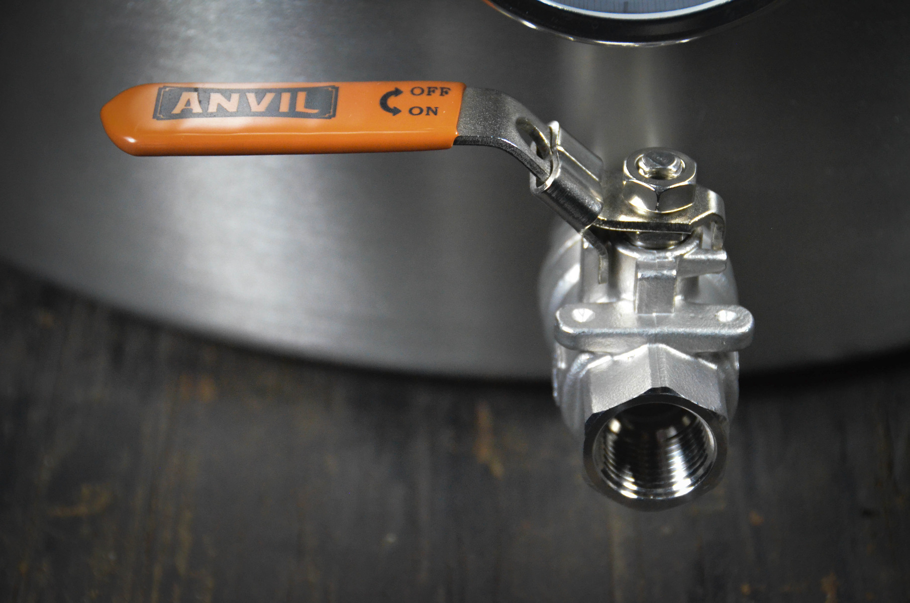 Brew Kettle Drain Valve and Mounting Hardware - Blichmann Engineering